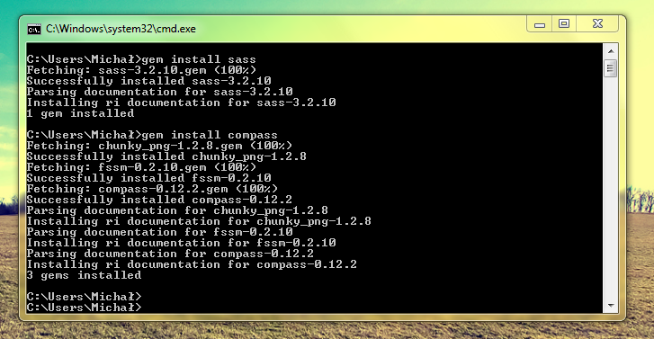 #1 SASS + Compass: Instalacja i podstawowe komendy – webroad.pl #1 SASS + Compass: Instalacja i podstawowe komendy – webroad.pl